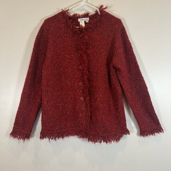 Coldwater Creek | Sweaters | Coldwater Creek Crew Neck Button Cardigan ...